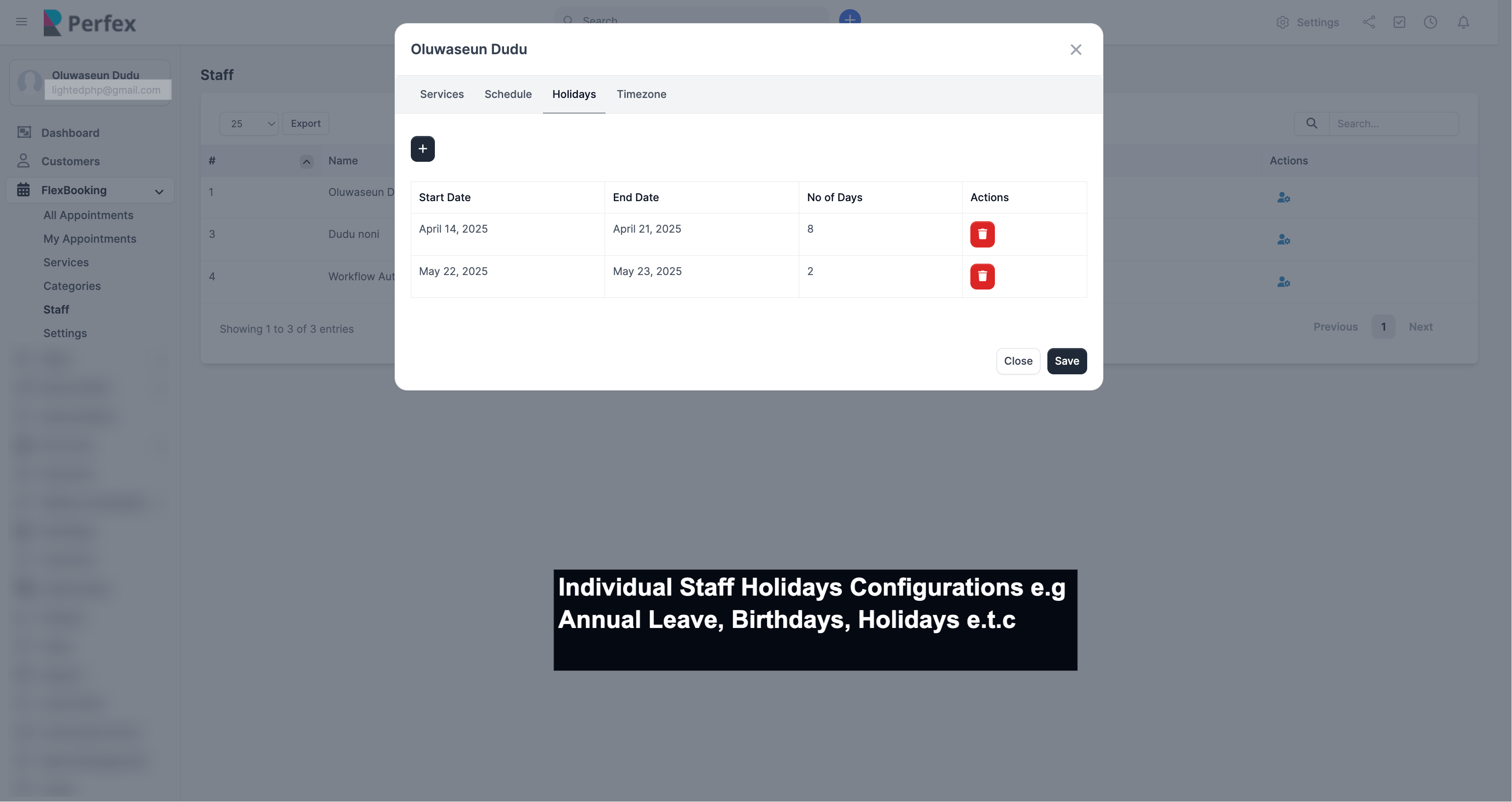 Appointment Booking and Scheduling module for Perfex by flexibyte88